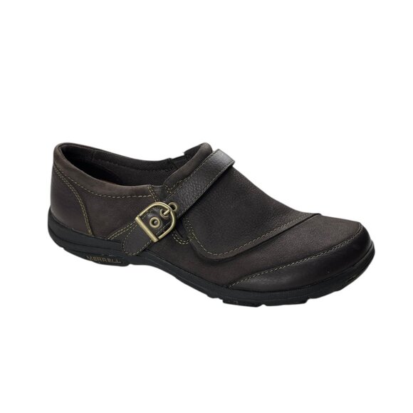 Merrell | Shoes | Merrell Womens Dassie Leather Upper Slipon Loafers ...